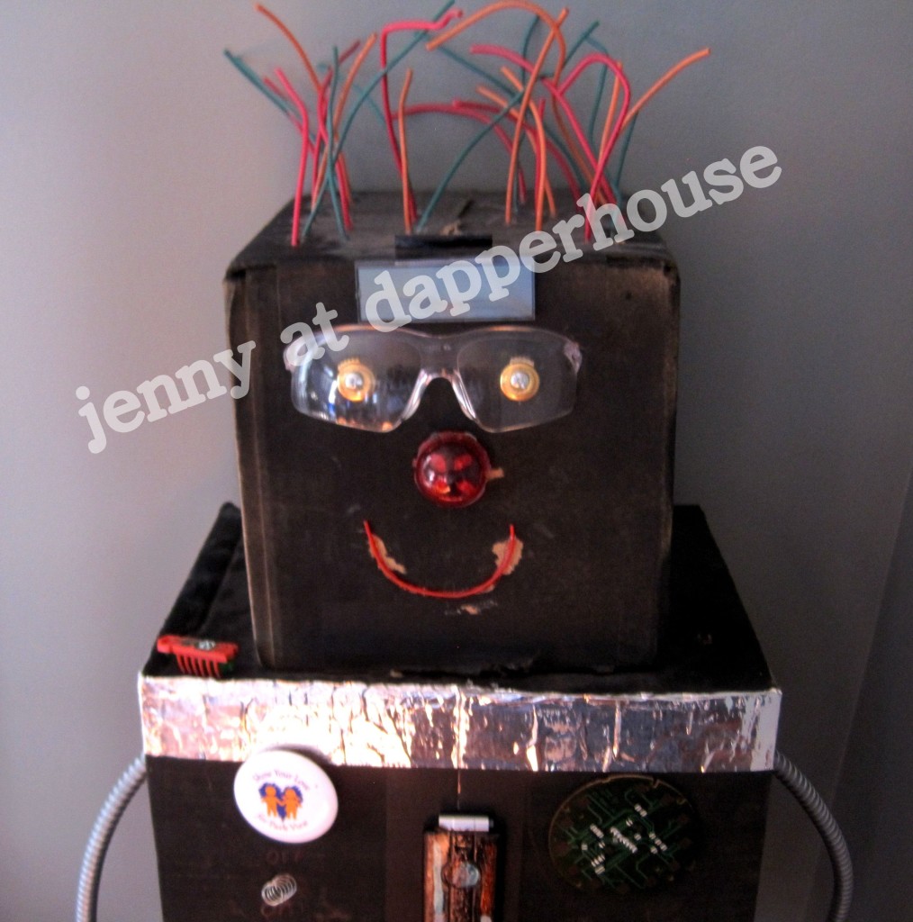 DIY with Kids - Make a Life Sized Robot - Jenny at dapperhouse