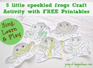 Five Little Speckled Frogs Song & Activity - Free Printables - Jenny at ...