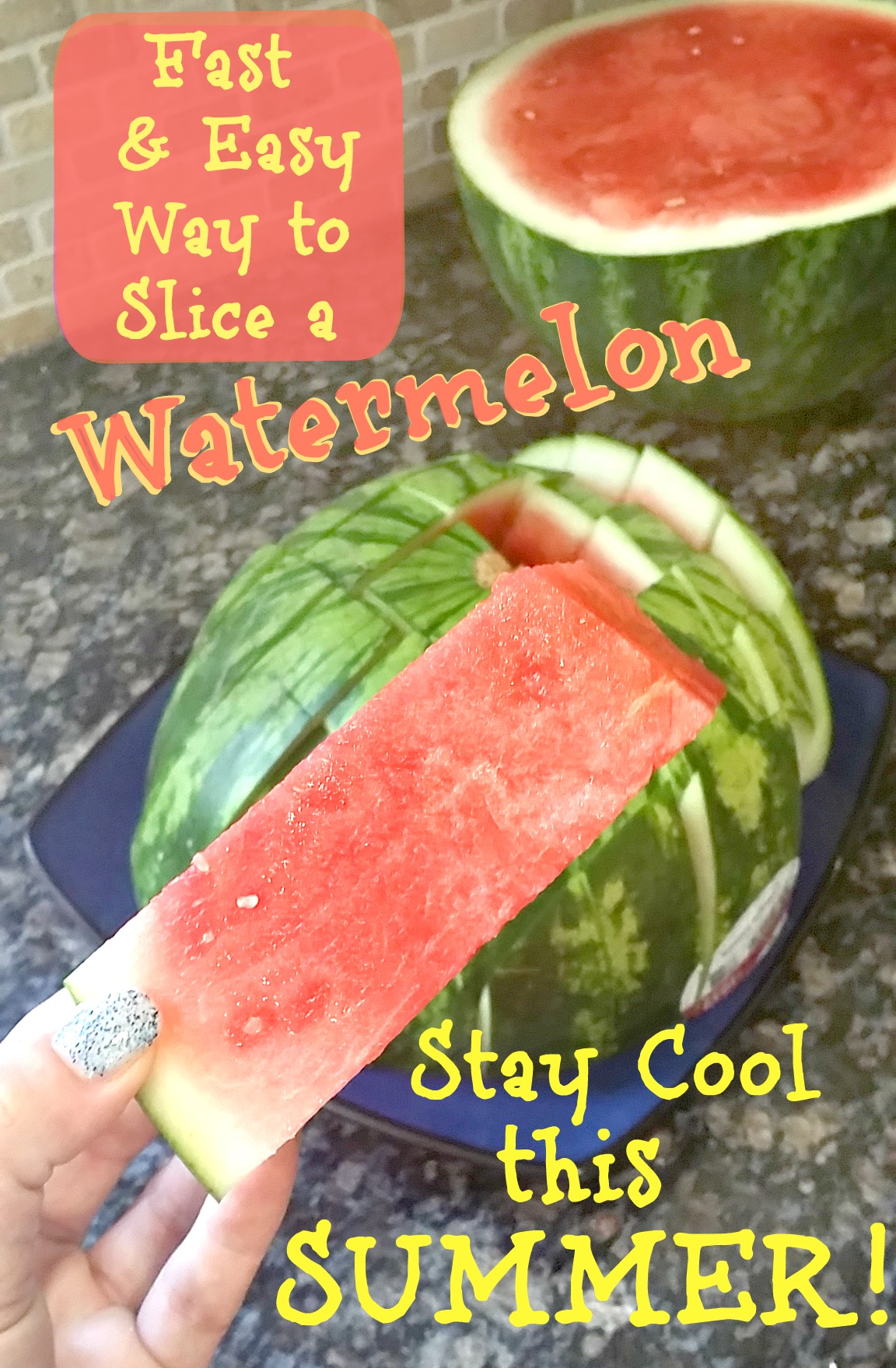 Fast and Easy Way to Slice a Watermelon - Jenny at dapperhouse