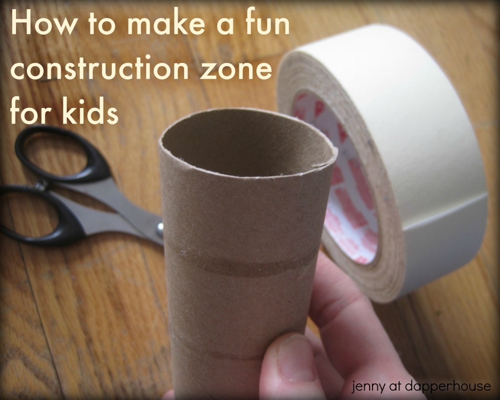 DIY Indoor Construction Zone for Kids - Jenny at dapperhouse