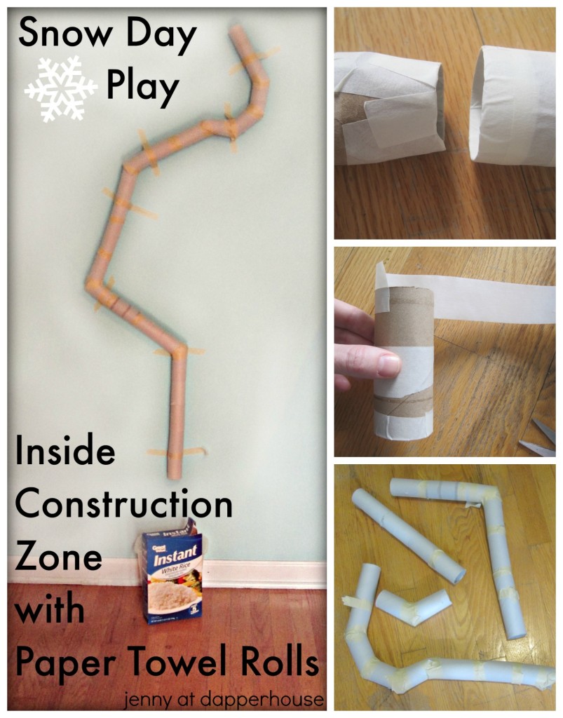 DIY Indoor Construction Zone for Kids - Jenny at dapperhouse