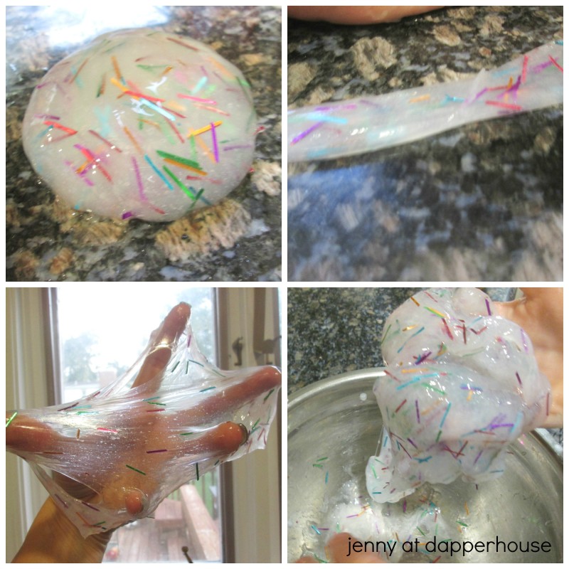 DIY Holiday Slime Science Activity for Curious Kids - Jenny at dapperhouse