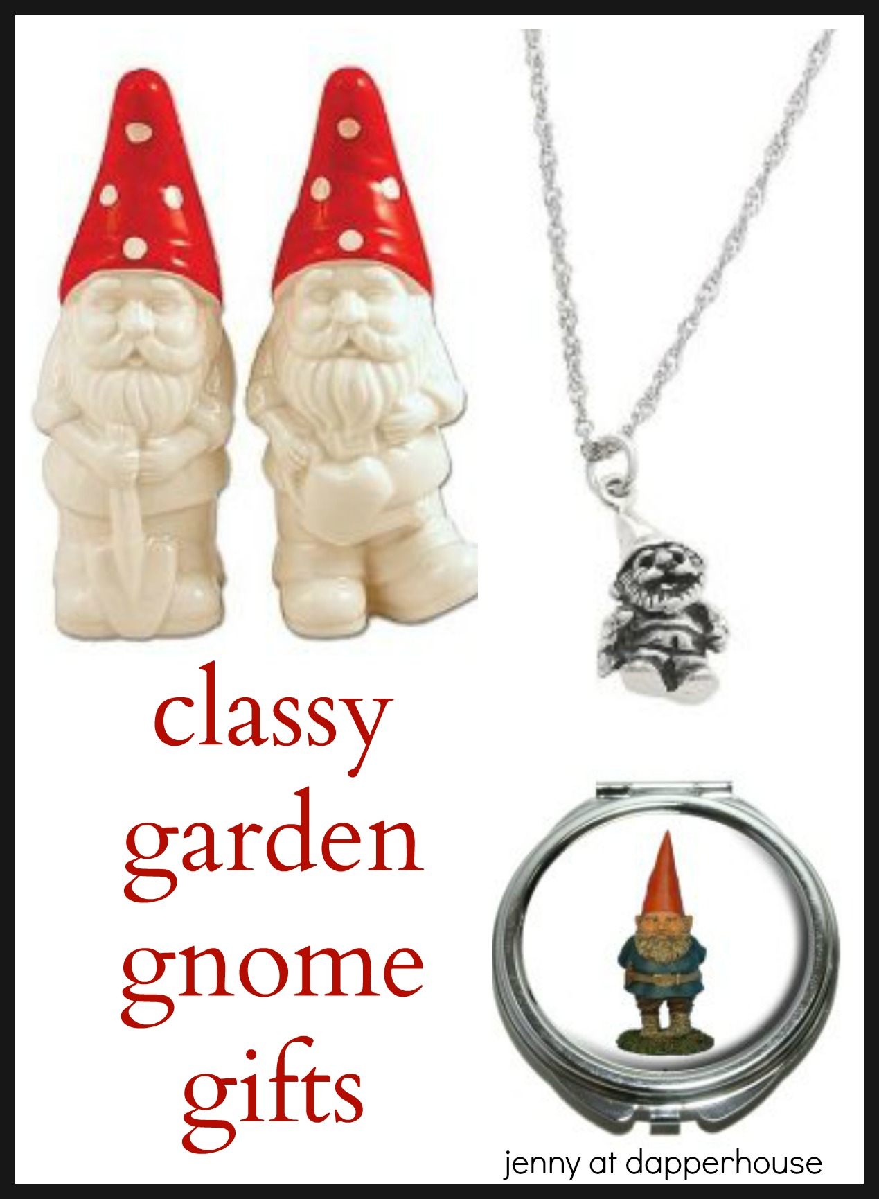 Classy Garden Gnome Gifts - Jenny at dapperhouse