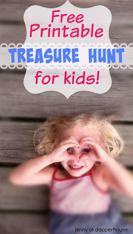 Free Printable Indoor Rhyming Treasure Hunt for Kids - Jenny at dapperhouse