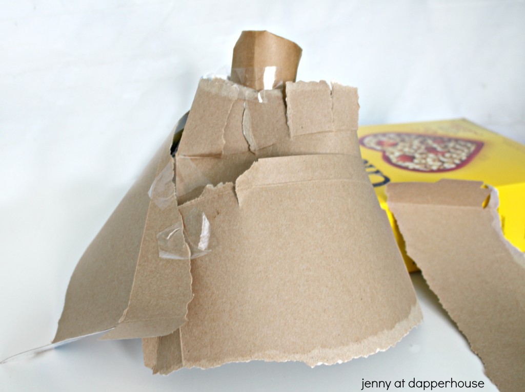 DIY How to Make a Dinosaur Volcano Playset for Kids - Jenny at dapperhouse