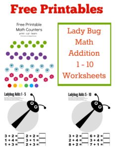 FREE Printable Lady Bug Math Addition Worksheets & Learning Products ...