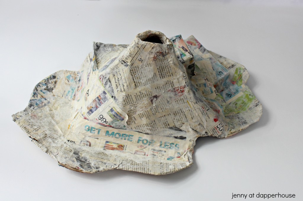 DIY How to Make a Dinosaur Volcano Playset for Kids - Jenny at dapperhouse