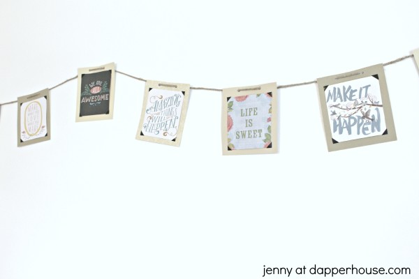 How to Make an Inspirational Banner - Jenny at dapperhouse