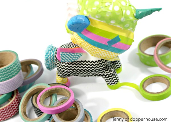 Easy DIY Washi Tape Unicorn Craft - Jenny at dapperhouse