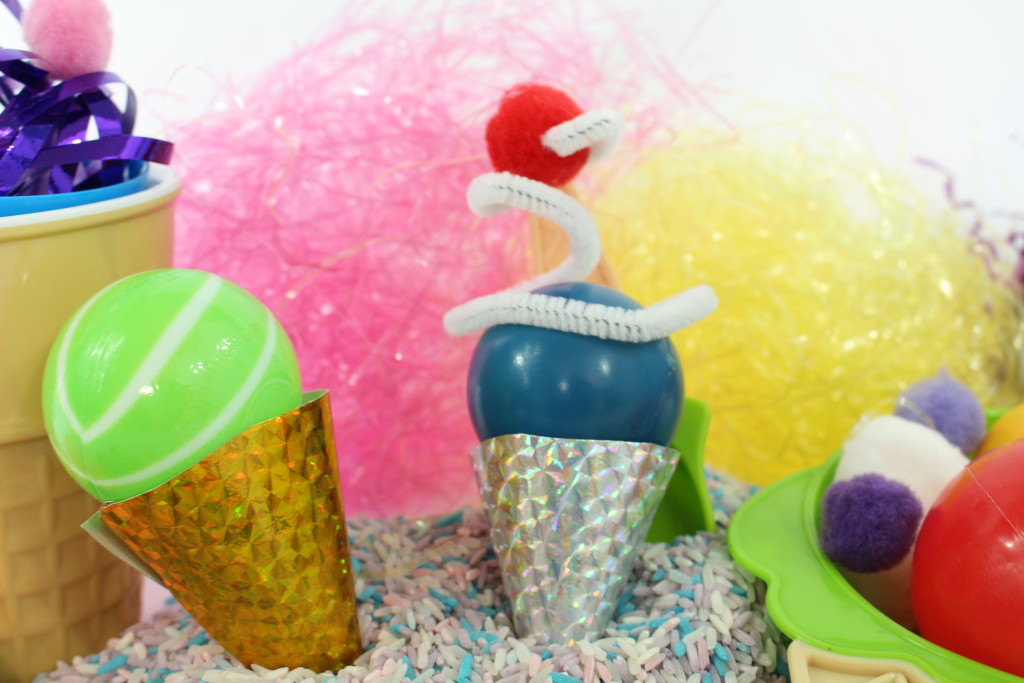 How to Make an Ice Cream Themed Sensory Bin for Kids to Learn Through ...