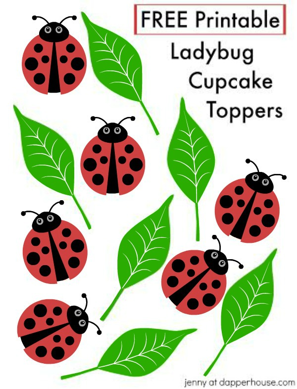 Free Printable Ladybug Party Supplies - Jenny at dapperhouse