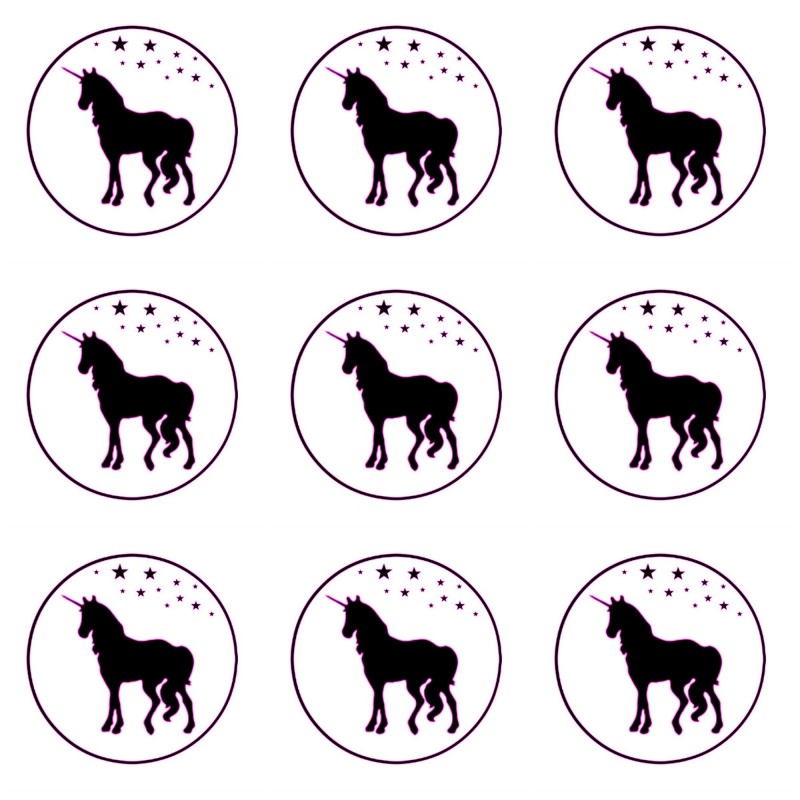Free Printable Unicorn Cupcake Toppers Jenny At Dapperhouse
