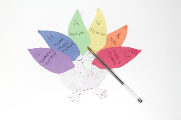 Thanksgiving Turkey Anagram Kids Craft with Free Printable - Jenny at ...
