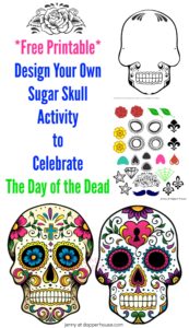 Free Printable Create a Sugar Skull for Day of the Dead Activity ...