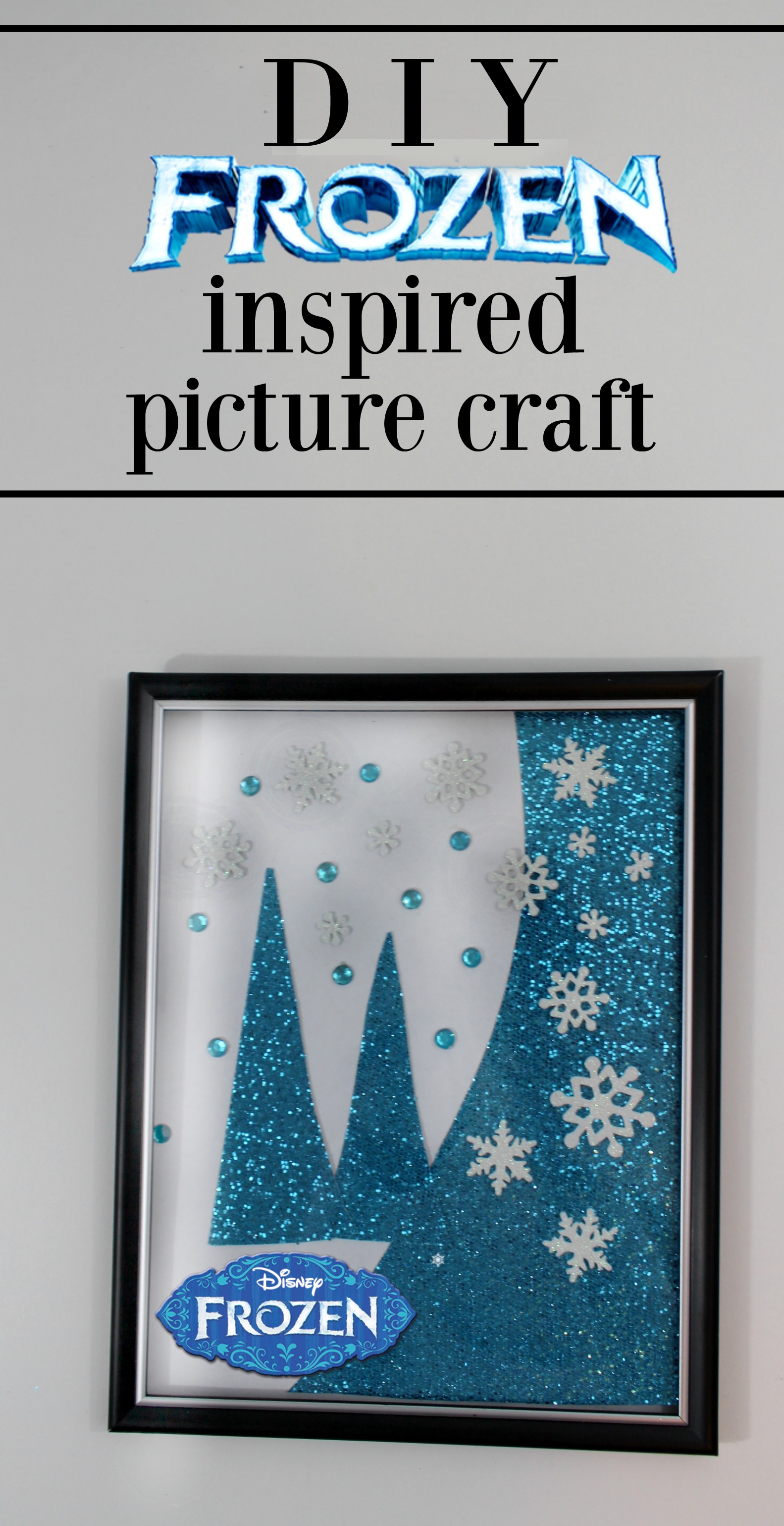 DIY Frozen Inspired Picture Craft - Jenny at dapperhouse