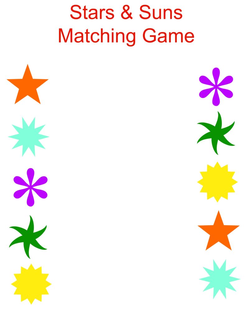 Free Printable Matching Worksheets (Dr. Suess, Stars & Butterflies ...