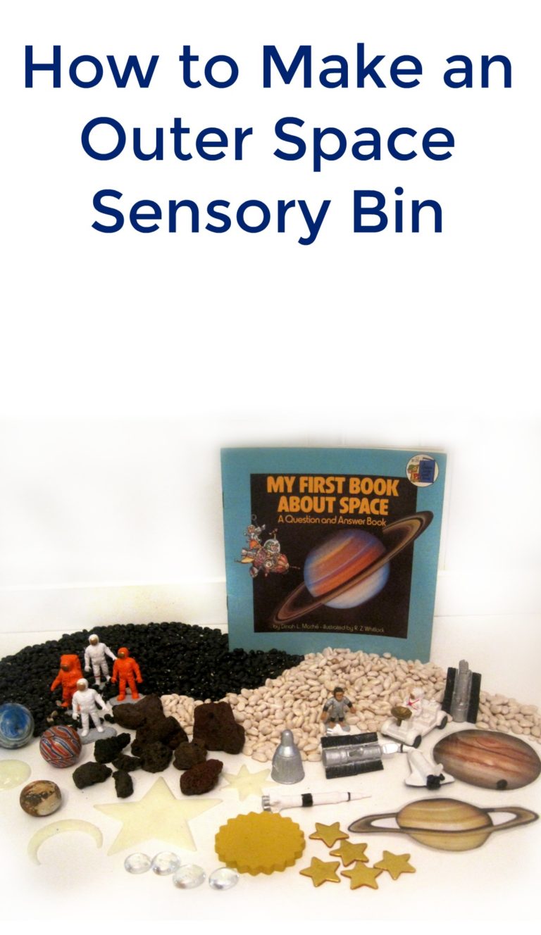 How to Make an Outer Space Sensory Bin - Jenny at dapperhouse