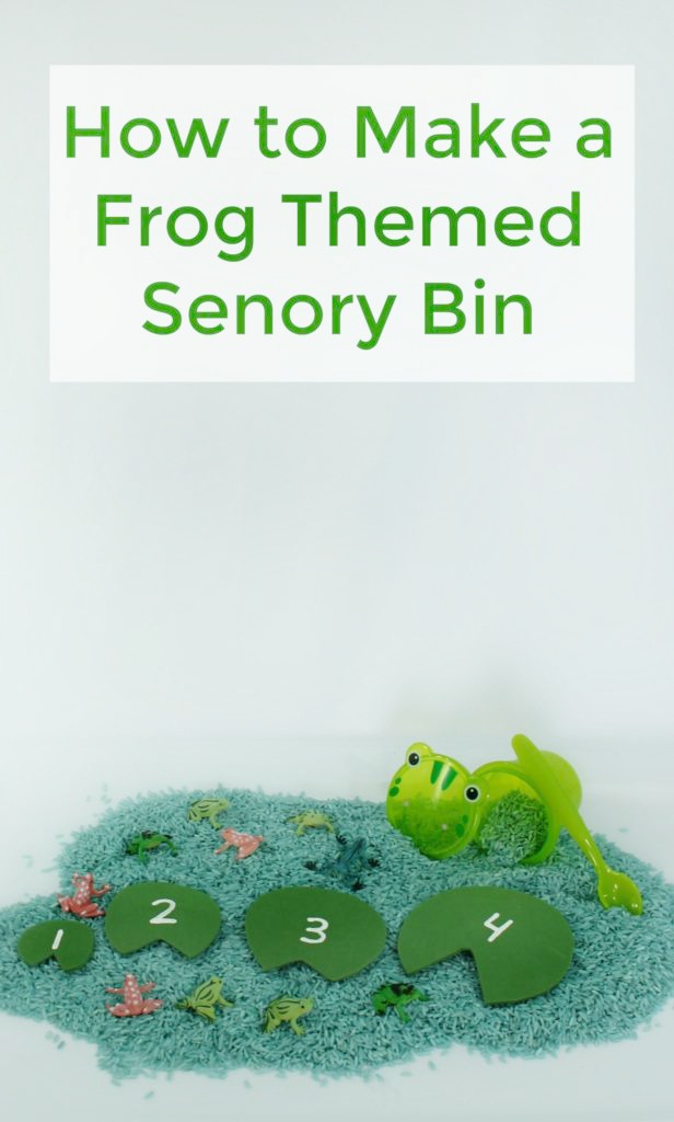 How to Make a Frog Themed Sensory Bin - Jenny at dapperhouse