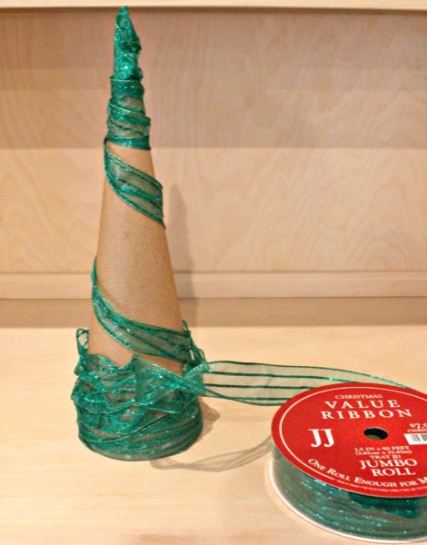 DIY Cardboard Cones Christmas Tree Home Decor - Jenny at dapperhouse