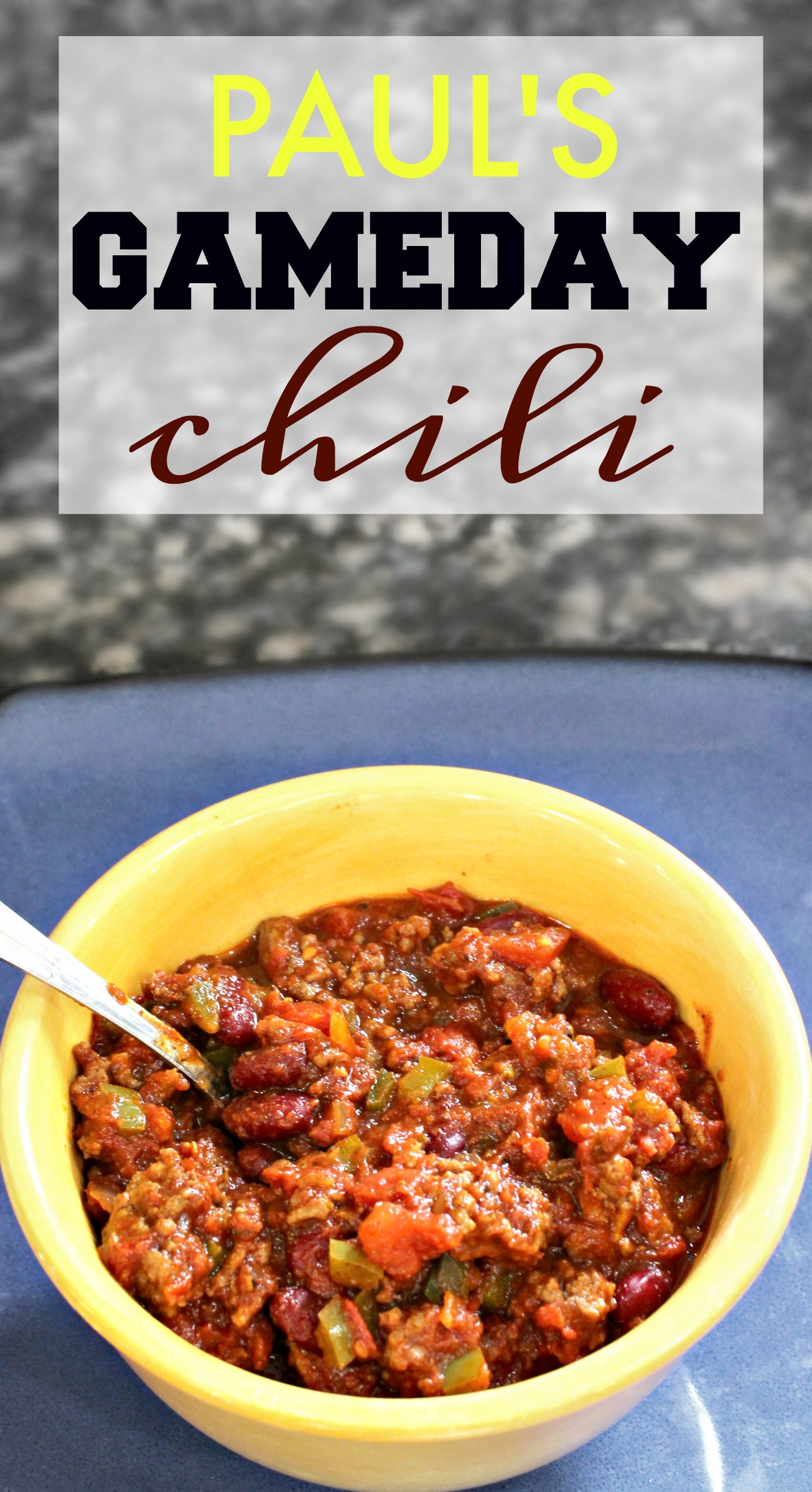 Paul's Fresh Game Day Chili - Jenny at dapperhouse