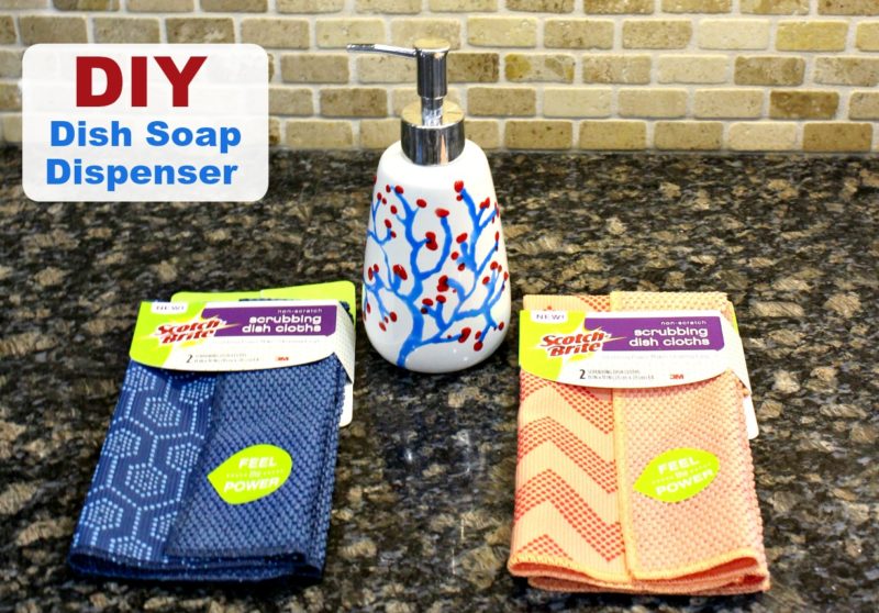 Why I Chose #TeamDishCloth & A Spring Dish Soap Dispenser DIY - Jenny ...