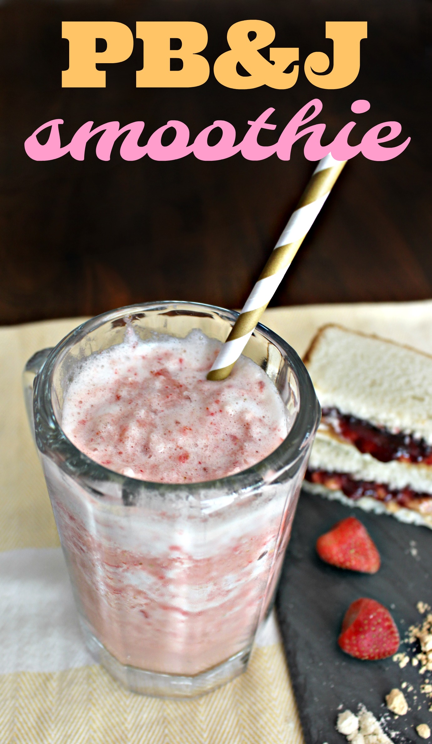 Healthy PB&J Smoothie for the Family - Jenny at dapperhouse