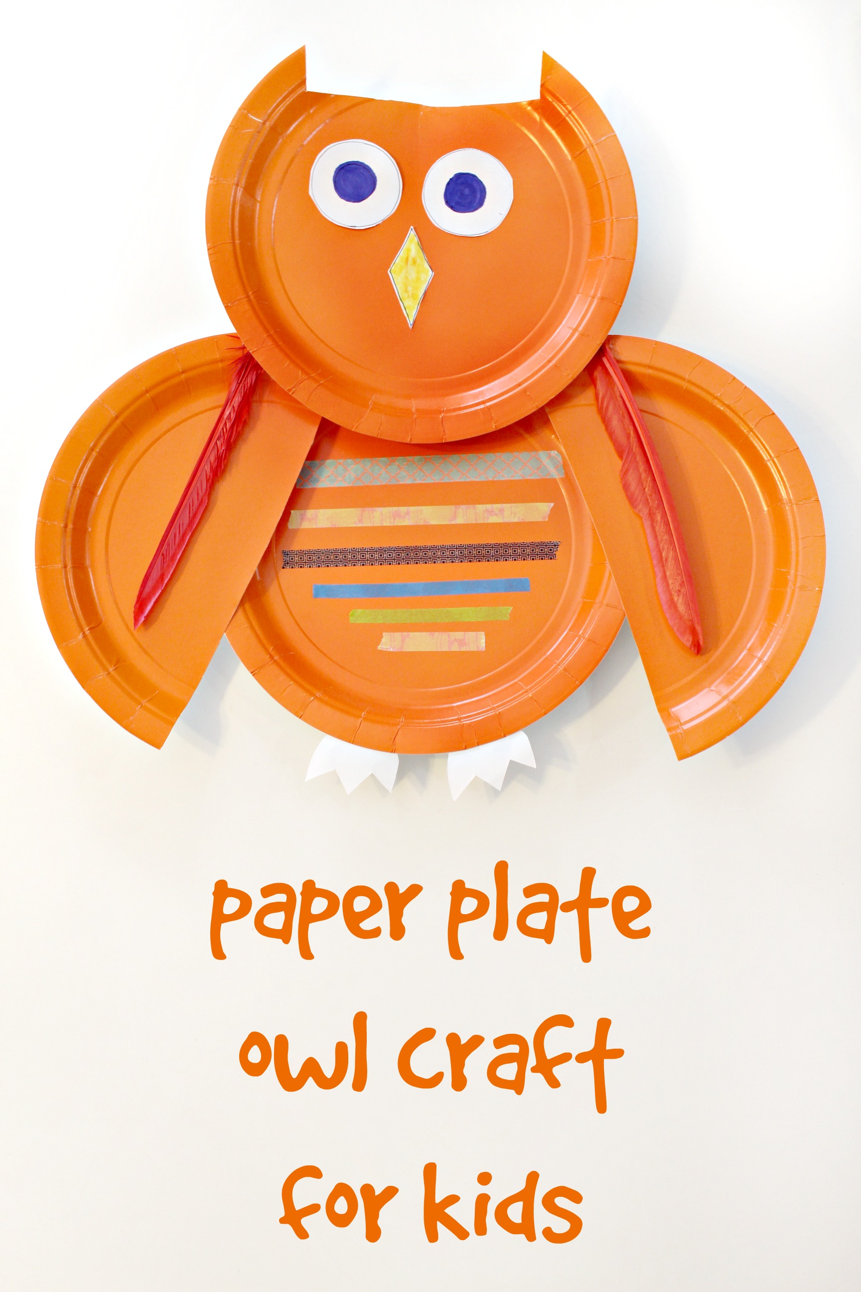 Easy to Make Paper Plate Owl Craft for Fall - Jenny at dapperhouse