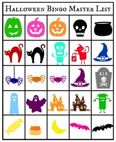 Free Printable Halloween Themed Bingo Cards - Jenny at dapperhouse
