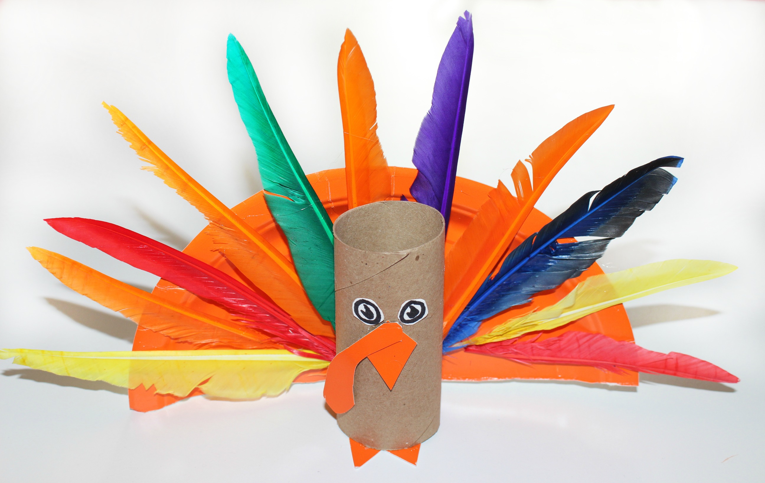 DIY Kids - Thanksgiving Turkey Paper Roll Craft