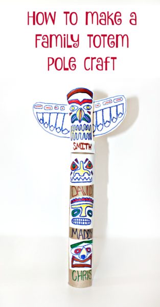 Family Totem Pole Craft - Jenny at dapperhouse