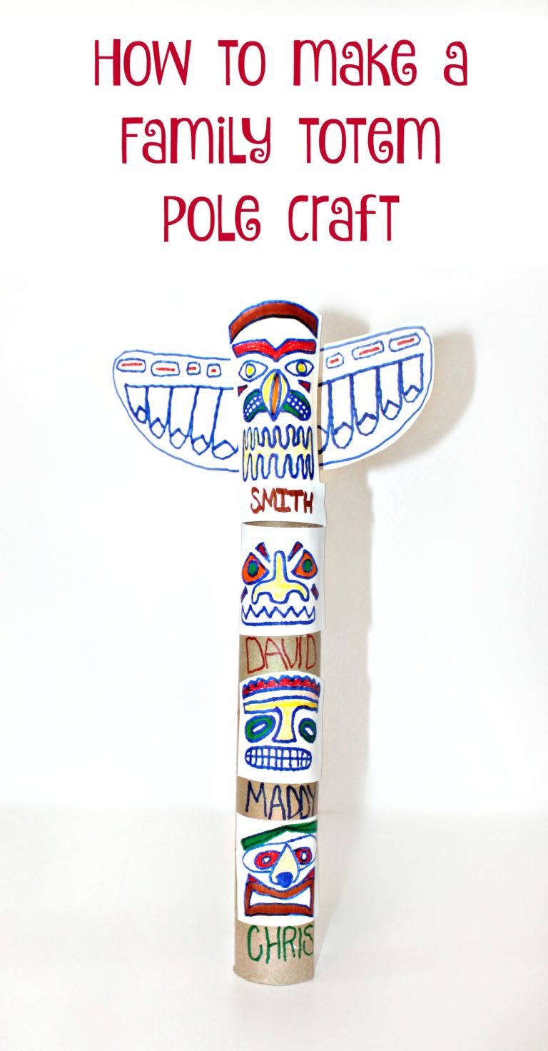 Family Totem Pole Craft - Jenny at dapperhouse