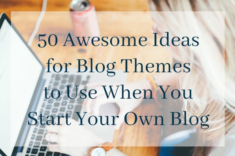 50 Awesome Ideas for a Blog (Start Your Own Blog) - Jenny at dapperhouse
