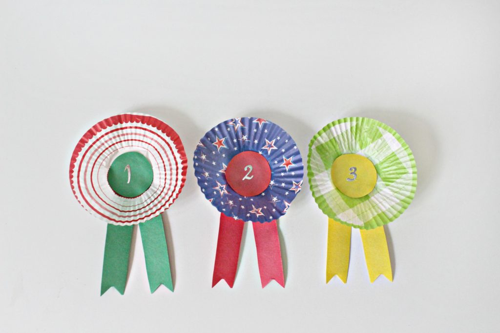DIY Cupcake Wrapper Award Ribbons for Kids - Jenny at dapperhouse