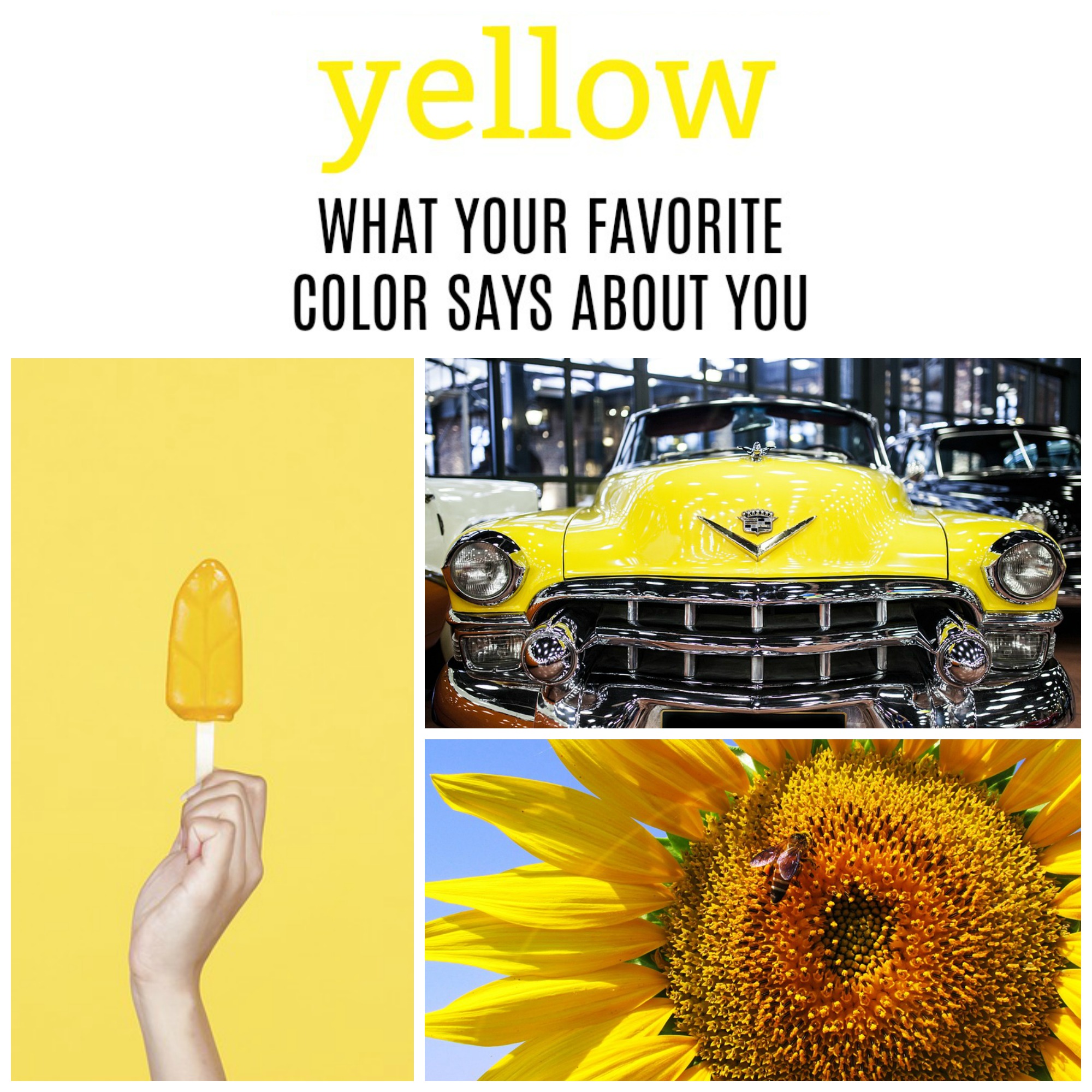YELLOW - What Your Favorite Color Says About You - Jenny at dapperhouse