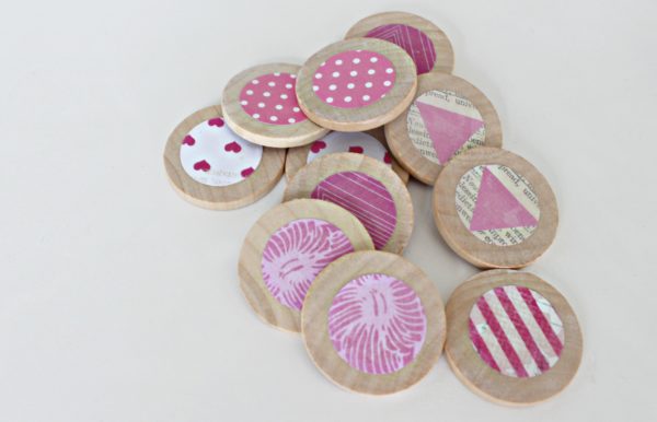 DIY Pretty in Pink Matching Game for Girls - Jenny at dapperhouse