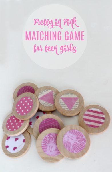 DIY Pretty in Pink Matching Game for Girls - Jenny at dapperhouse