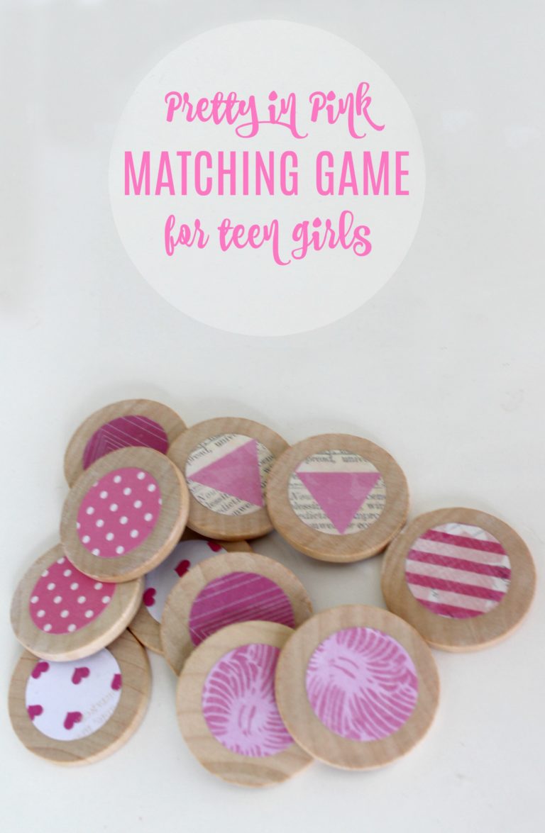DIY Pretty in Pink Matching Game for Girls - Jenny at dapperhouse