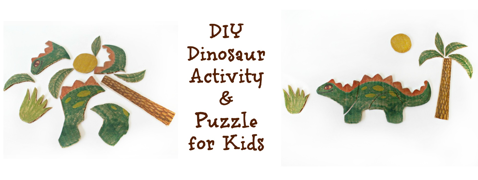 Easy DIY Dinosaur Activity and Puzzle for Kids - Jenny at dapperhouse