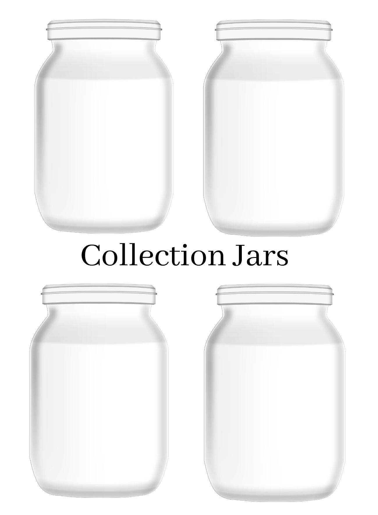 Free Printable Collection Jars Kids Activity - Jenny at dapperhouse