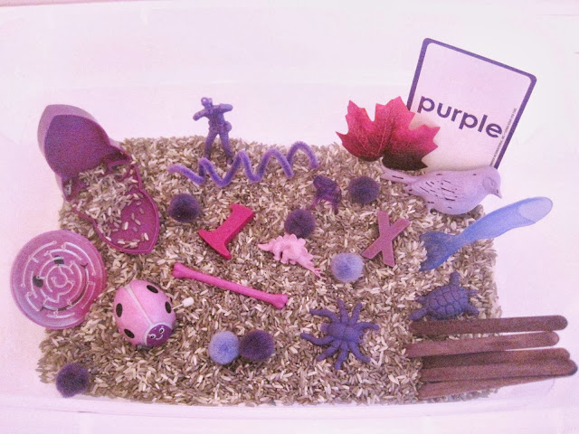 How to Make a Purple Sensory Box for Kids - Jenny at dapperhouse