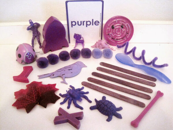 How to Make a Purple Sensory Box for Kids - Jenny at dapperhouse