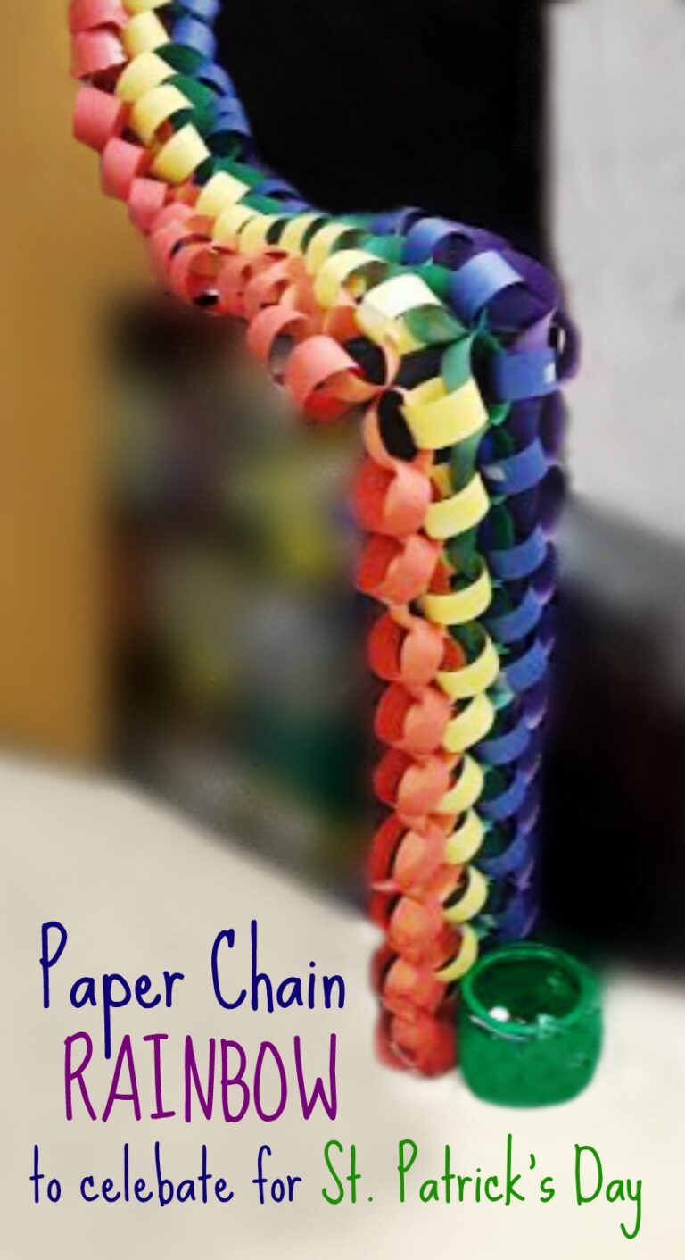 How to Make a Paper Chain Rainbow - Jenny at dapperhouse
