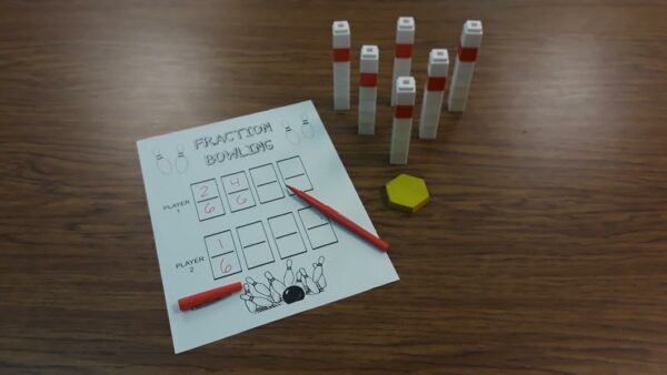 Fractions Bowling Game with Free Printable - Teaching Beginning ...