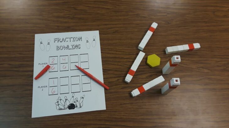 Fractions Bowling Game with Free Printable - Teaching Beginning ...