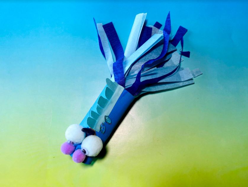 DIY Craft of Raya and the Dragon Blower TP Roll - Jenny at dapperhouse