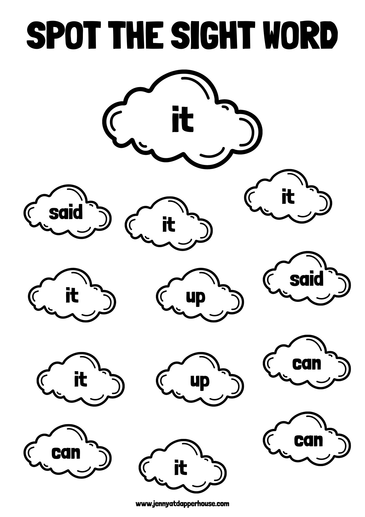 40 Free Printable Dolch Sight Word Practice Pages for PreK ...