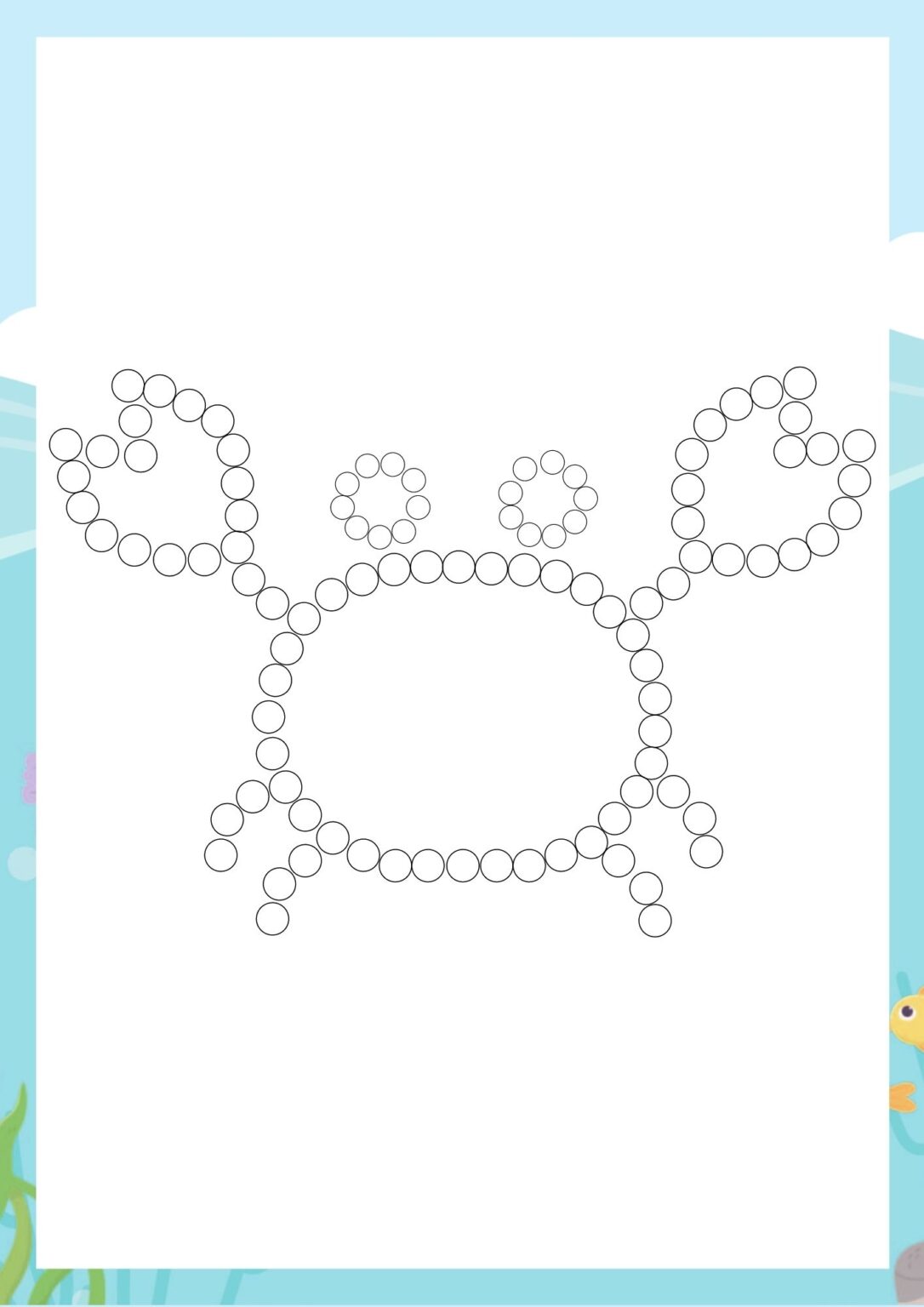 Free Printable Ocean Themed Q-tip Painting Pages - Jenny at dapperhouse