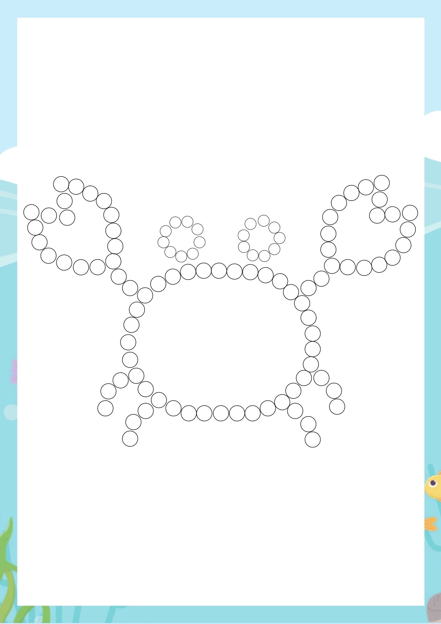 Free Printable Ocean Themed Q-tip Painting Pages - Jenny at dapperhouse