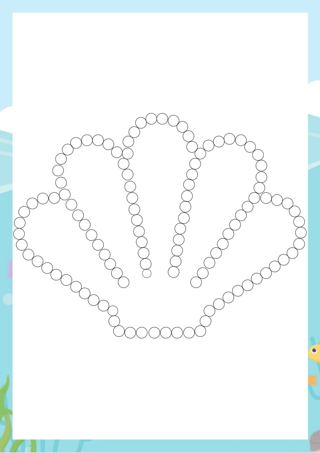 Free Printable Ocean Themed Q-tip Painting Pages - Jenny at dapperhouse