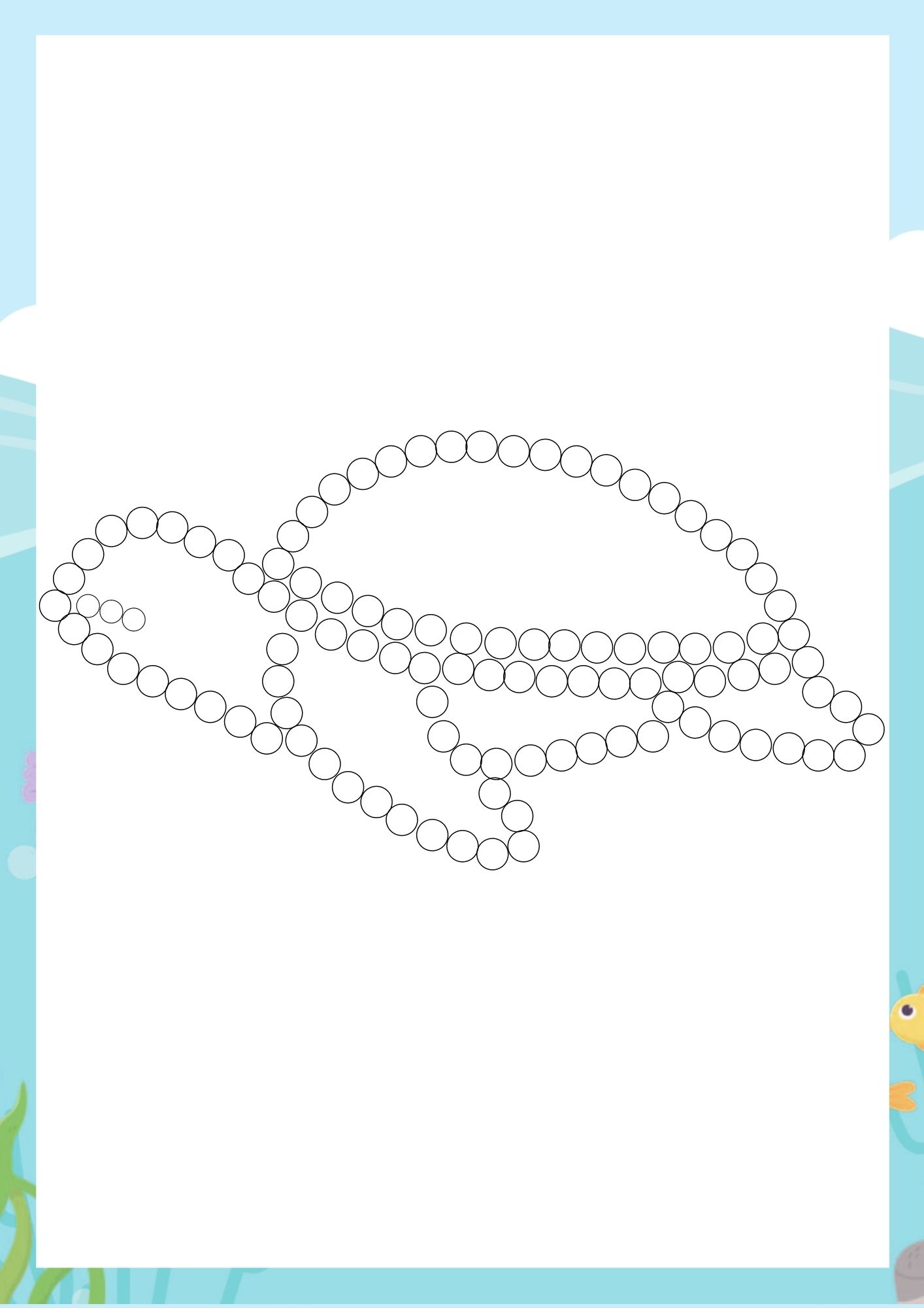 Free Printable Ocean Themed Q-tip Painting Pages - Jenny at dapperhouse